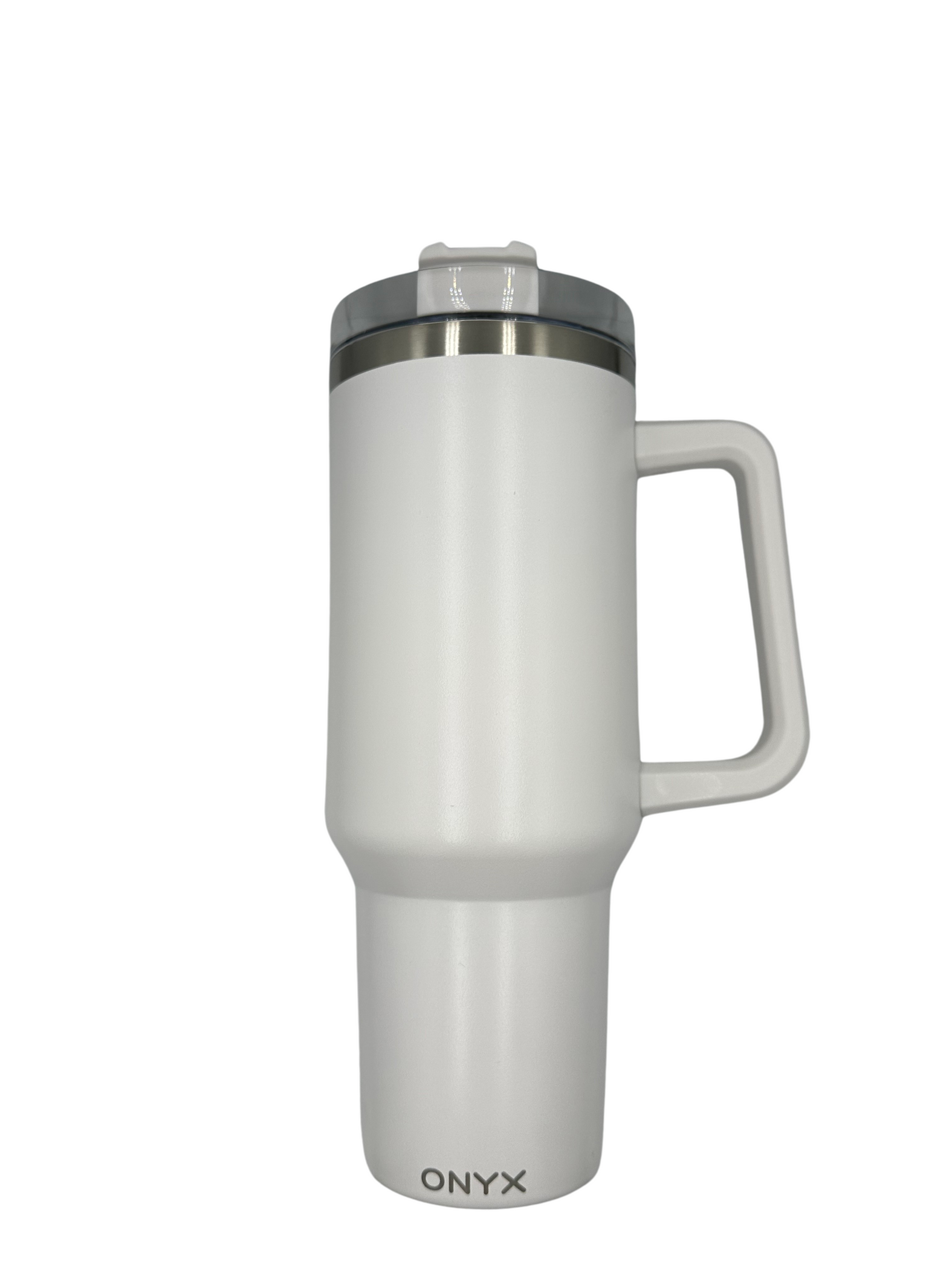 Termo Acero Inoxidable ONYX 40 Oz con Agarradera y Popote — Termos.com.mx